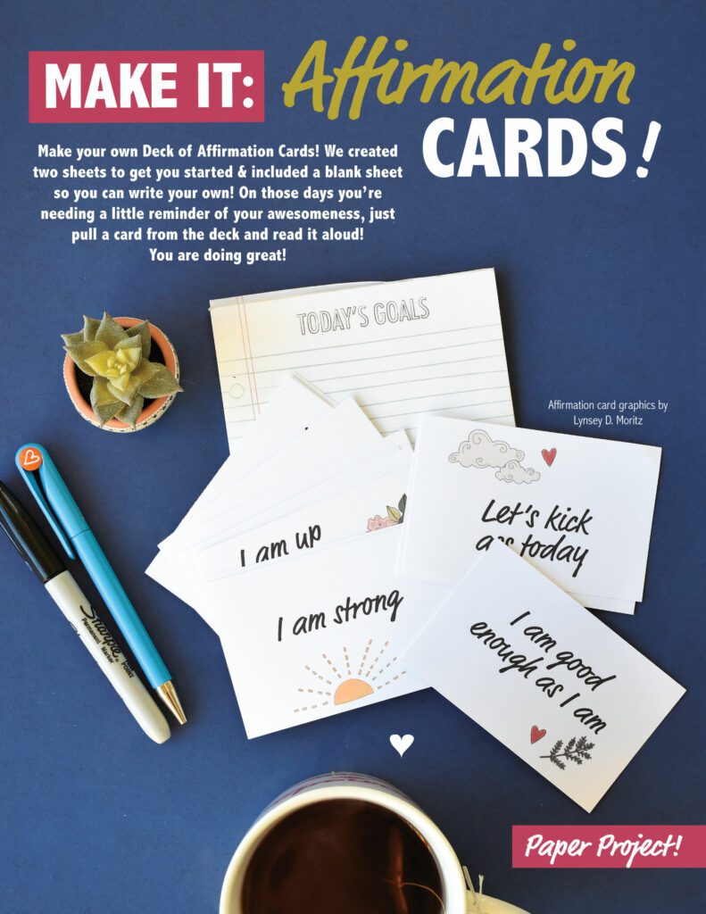 DIY Affirmation Cards » I Love Inspire(d)