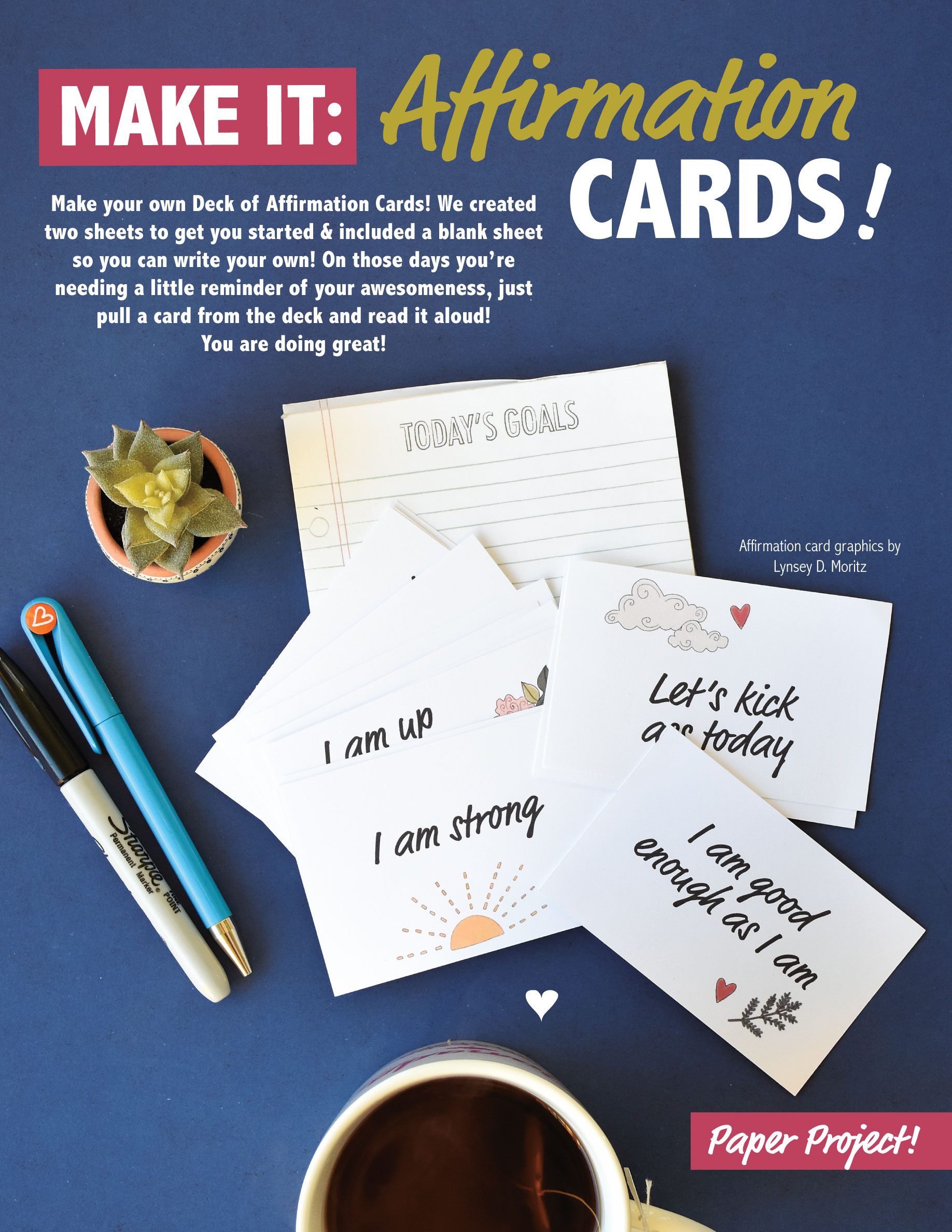 DIY Affirmation Cards » I Love Inspire(d)